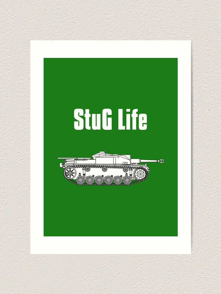 "StuG Life Military History Visualized Vertical Version" Art Print for ...