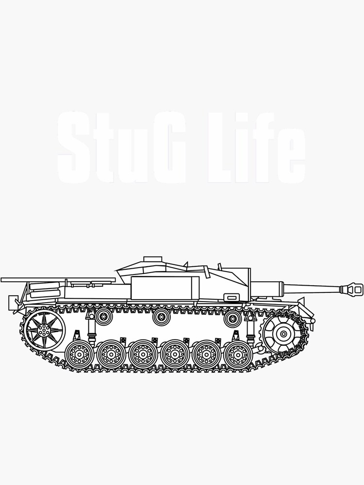 "StuG Life Military History Visualized Vertical Version" Sticker for ...