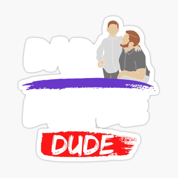 "Dad Little Dude" Sticker for Sale by OrenRohan | Redbubble