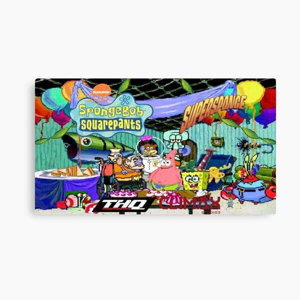"SpongeBob SquarePants: SuperSponge - Patrick's Party" Canvas Print for ...