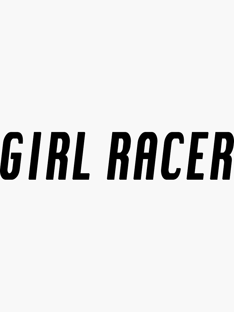 "Girl Racer" Sticker for Sale by McLarenMedia1 | Redbubble