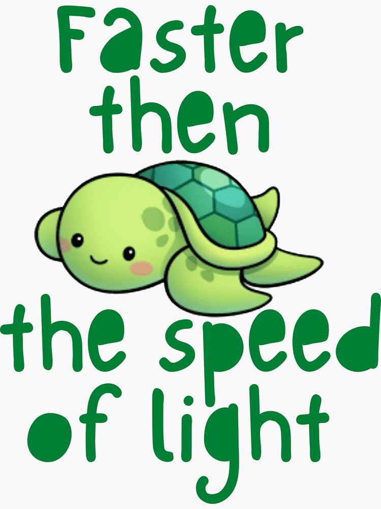 "Adorable Speed Of Light" Sticker for Sale by TigressZekitty | Redbubble
