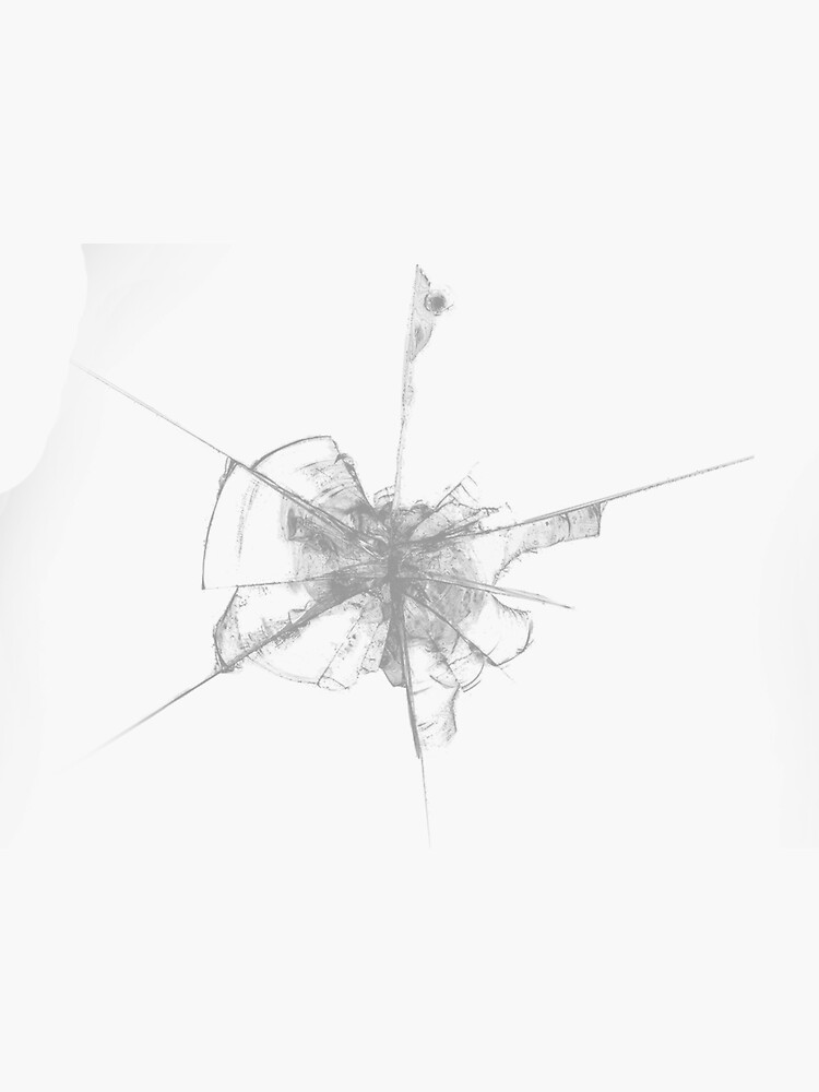 Glass Crack Sticker For Sale By Sohaibhania Redbubble