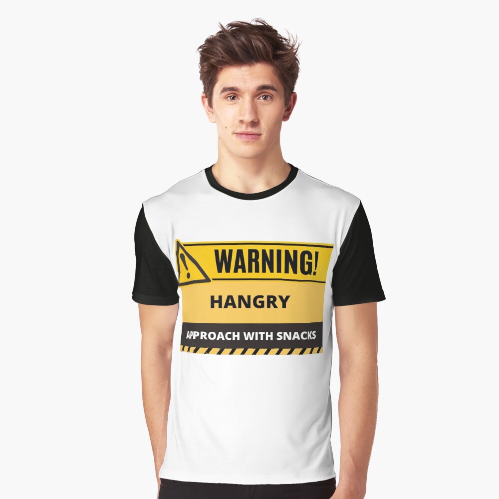 "Human Warning Label Hangry" Poster for Sale by mschubbybunny | Redbubble