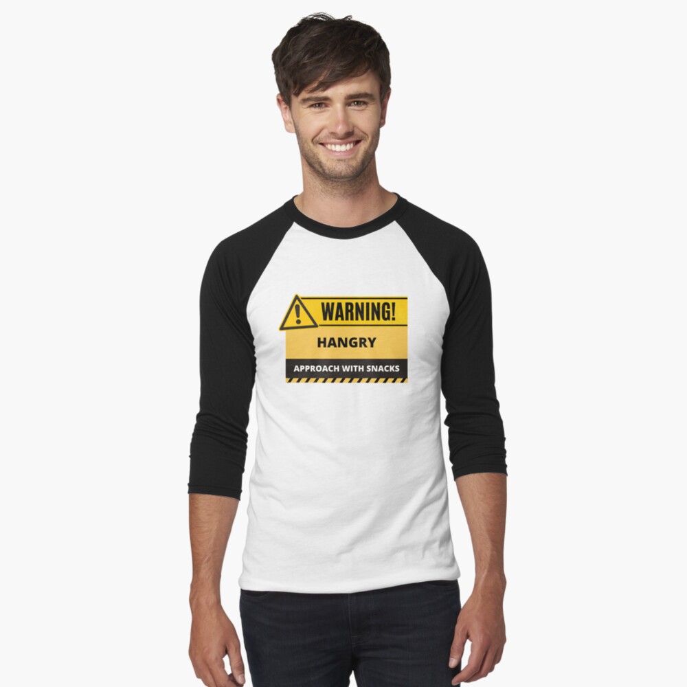 "Human Warning Label Hangry" Poster for Sale by mschubbybunny | Redbubble
