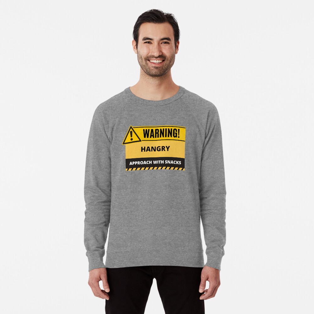 "Human Warning Label Hangry" Poster for Sale by mschubbybunny | Redbubble