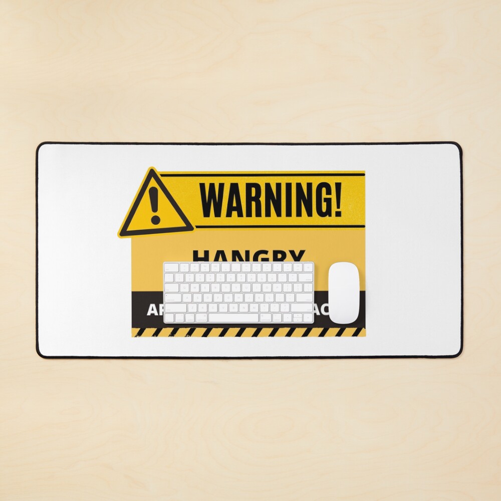 "Human Warning Label Hangry" Poster for Sale by mschubbybunny | Redbubble