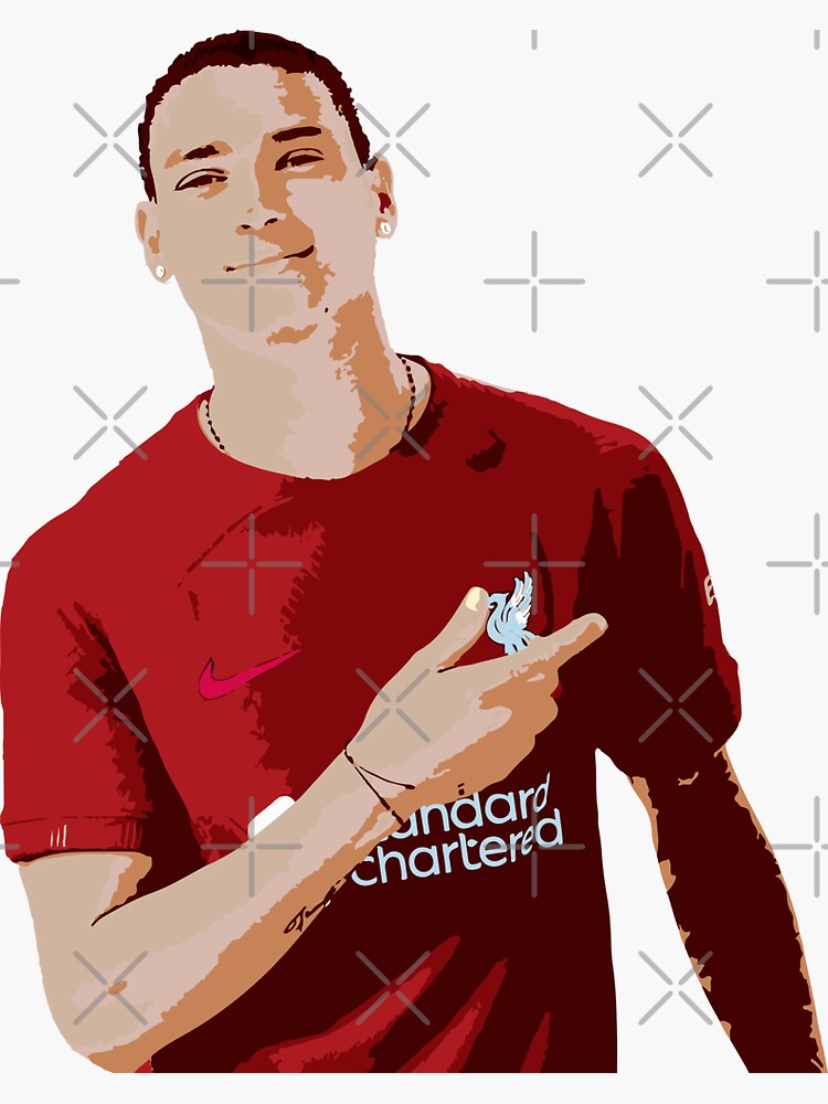 "Darwin Nunez Liverpool" Sticker for Sale by Footarts | Redbubble