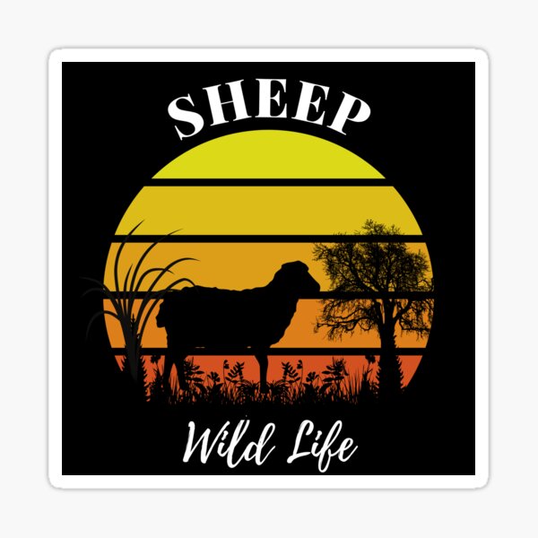 "Sheep Wild Life " Sticker for Sale by CosignArtist | Redbubble