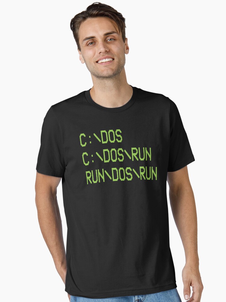 "RUN/DOS/RUN" Essential T-Shirt for Sale by everything-shop | Redbubble