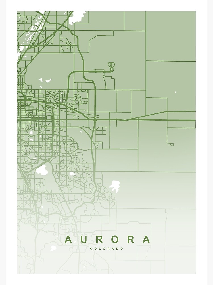 "Aurora Map Art" Poster for Sale by artymaps | Redbubble