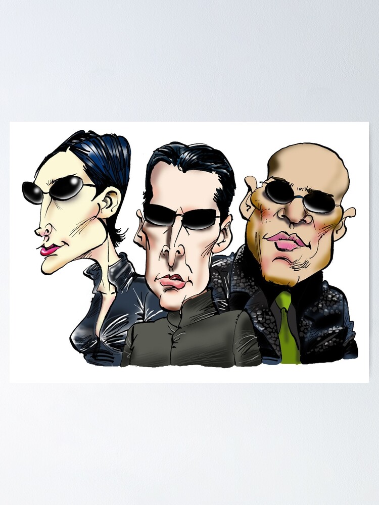 "The Matrix" Poster for Sale by IanBakerToons | Redbubble