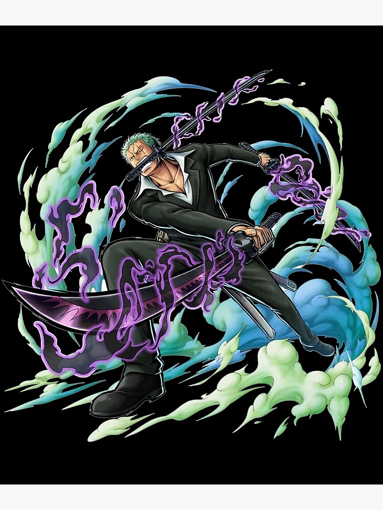 Roronoa Zoro One Piece Poster For Sale By Xyprow Redbubble