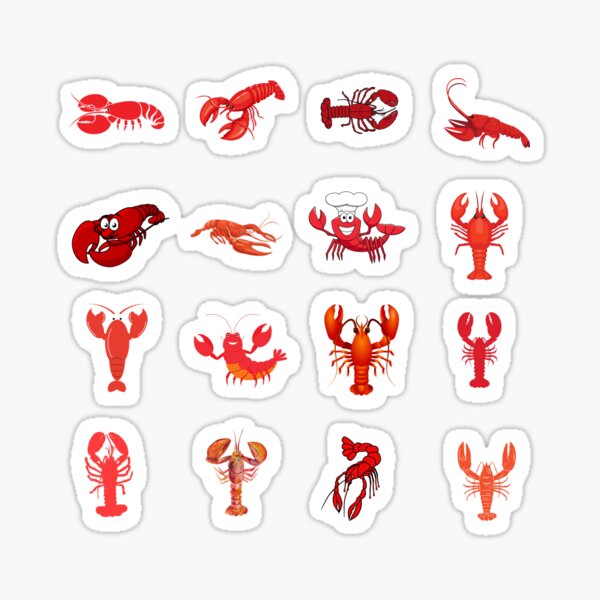 "Lobster" Sticker for Sale by iamnaresh | Redbubble