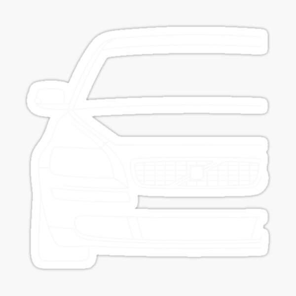 Volvo S40 V50 2004 2007 White Lines Sticker For Sale By Edimdesign 
