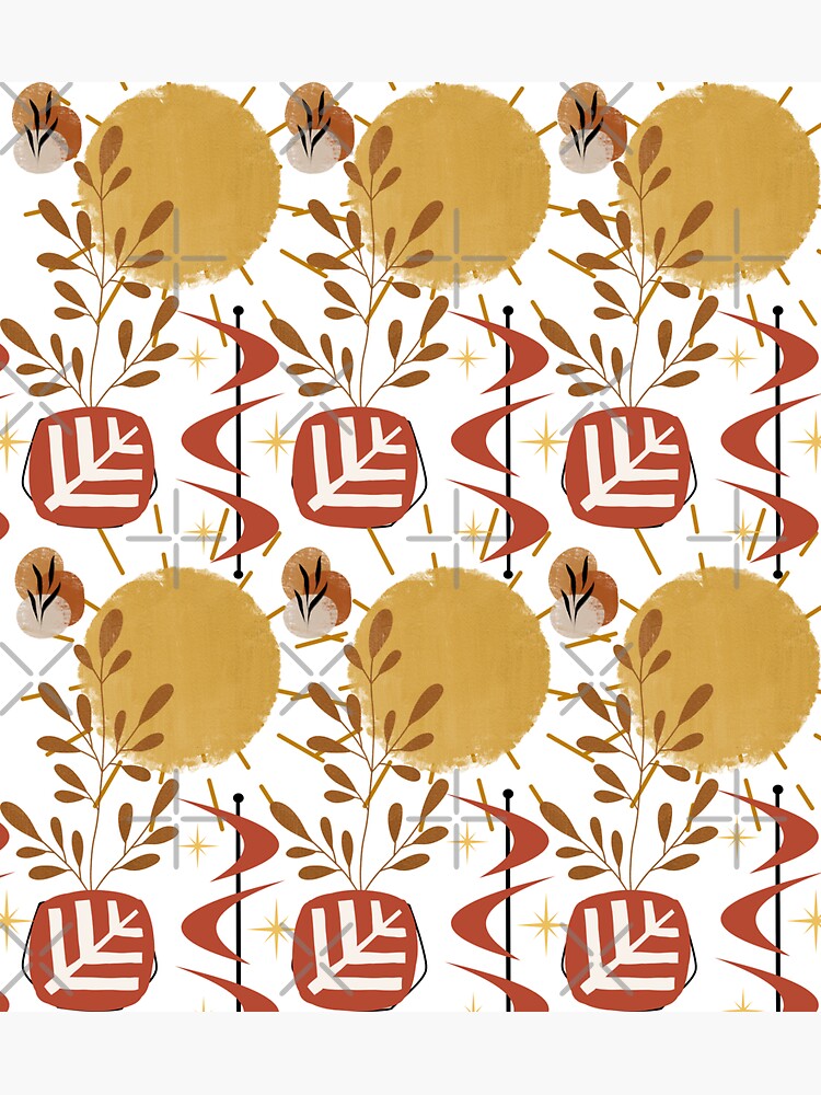 "Mid Century" Sticker for Sale by DesignSafari | Redbubble