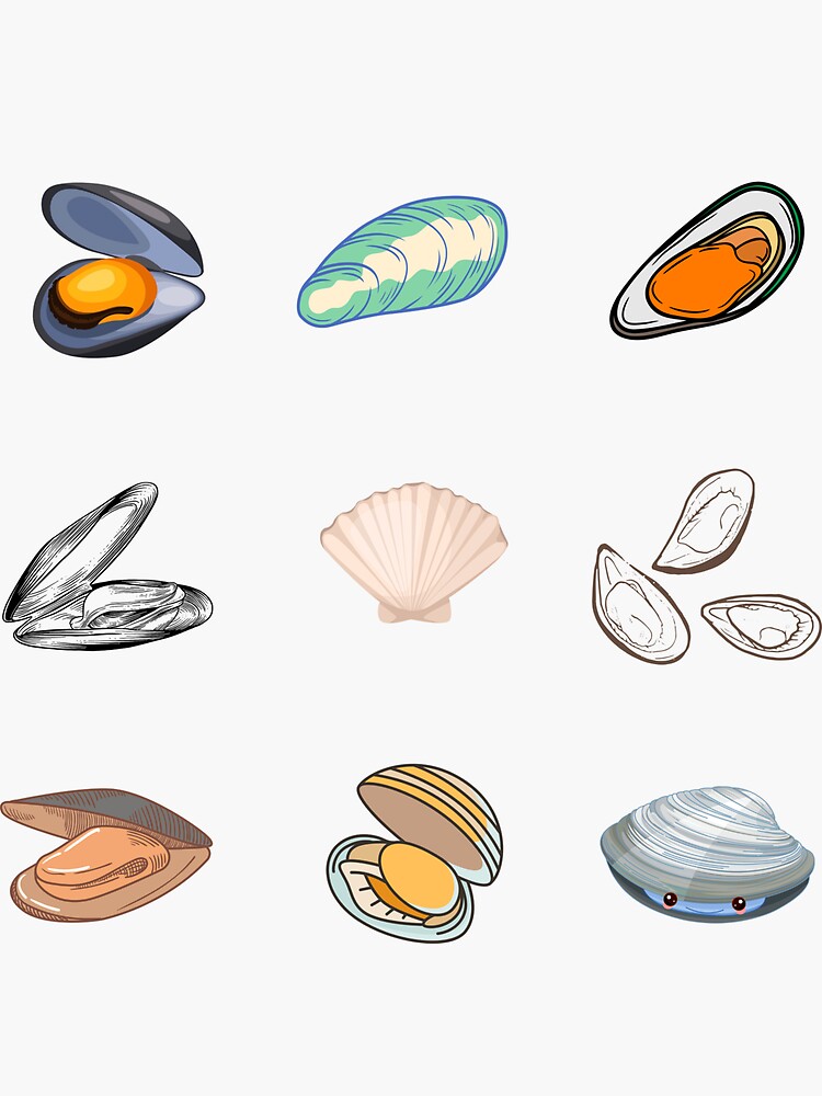 "Mussel Pack" Sticker for Sale by iamnaresh | Redbubble