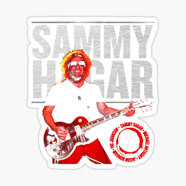 "Sammy Hagar" Sticker for Sale by longsudduth57 | Redbubble