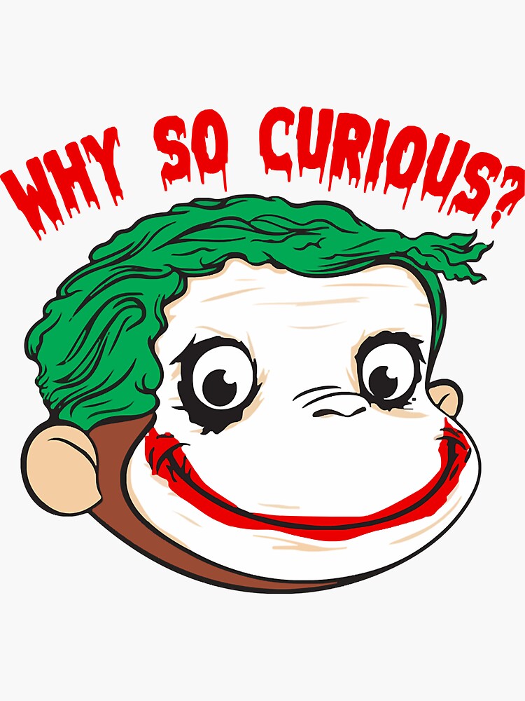 "why so curious (22)" Sticker for Sale by LisaVerbeeck | Redbubble