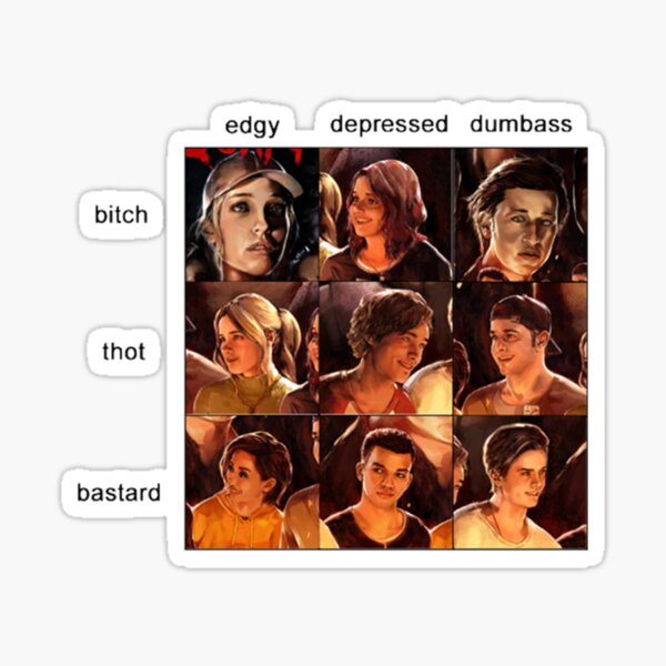 "Quarry Characters " Sticker for Sale by Flowerwithlove | Redbubble