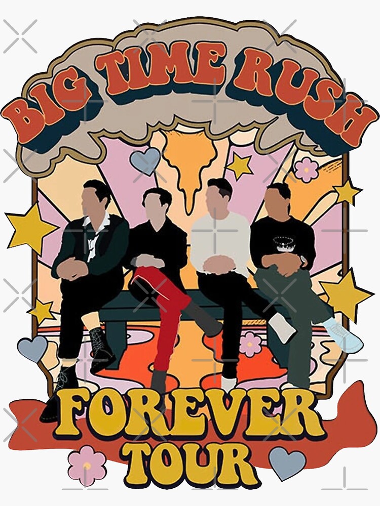 "Big Time Rush Forever Tour" Sticker for Sale by Hnyuhnartt | Redbubble