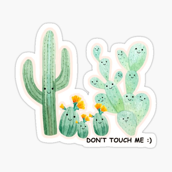 "Don't Touch me :)" Sticker for Sale by impresscode | Redbubble