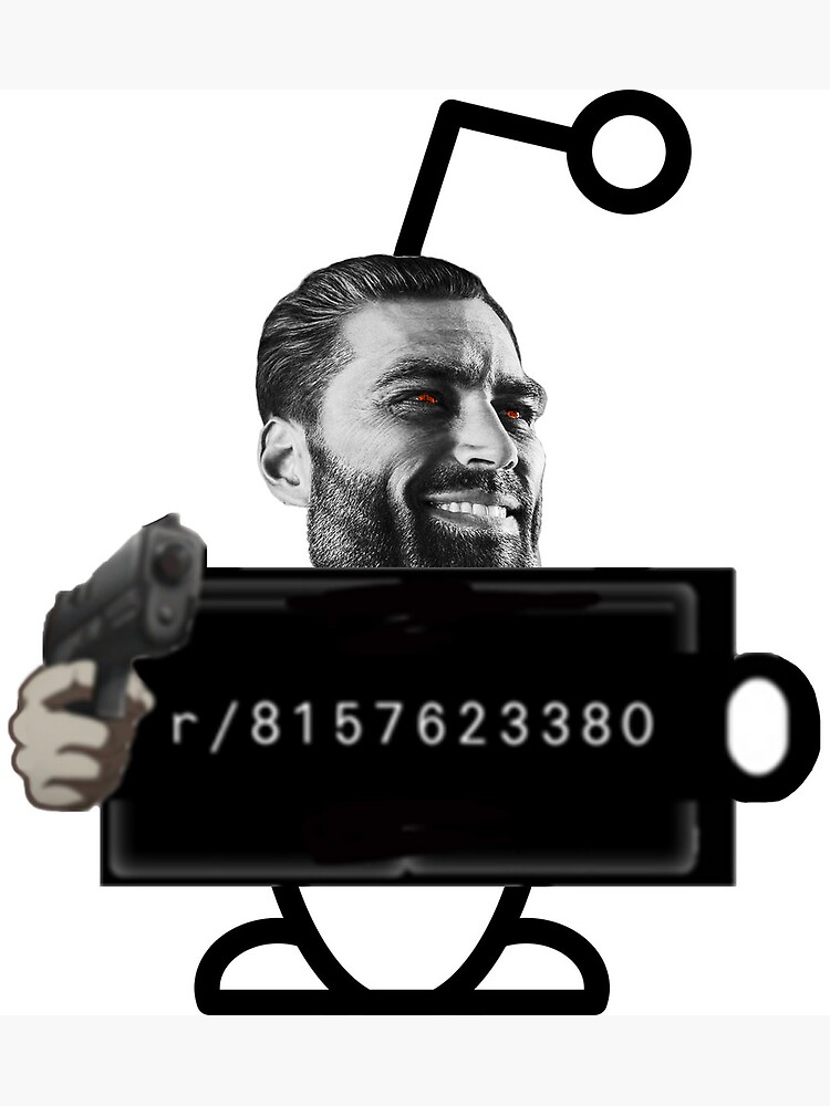 "r/8157623380 Subreddit Chad Logo" Art Print for Sale by ArcFlayer ...