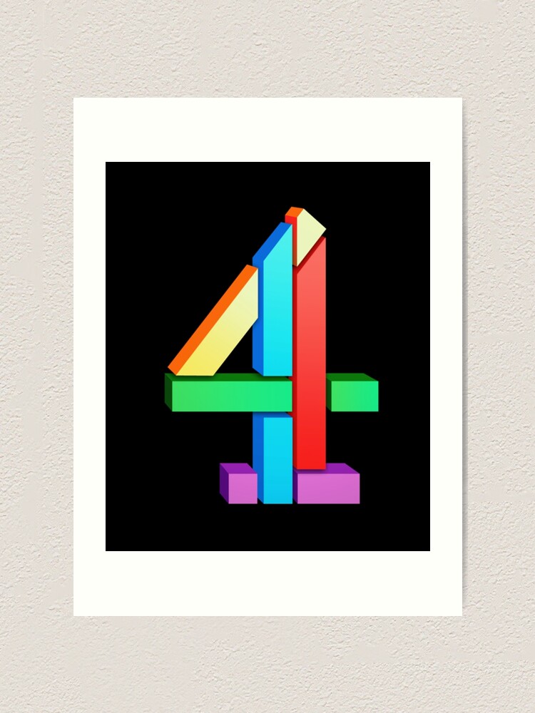 "Channel 4 retro logo " Art Print for Sale by MelvinSan | Redbubble