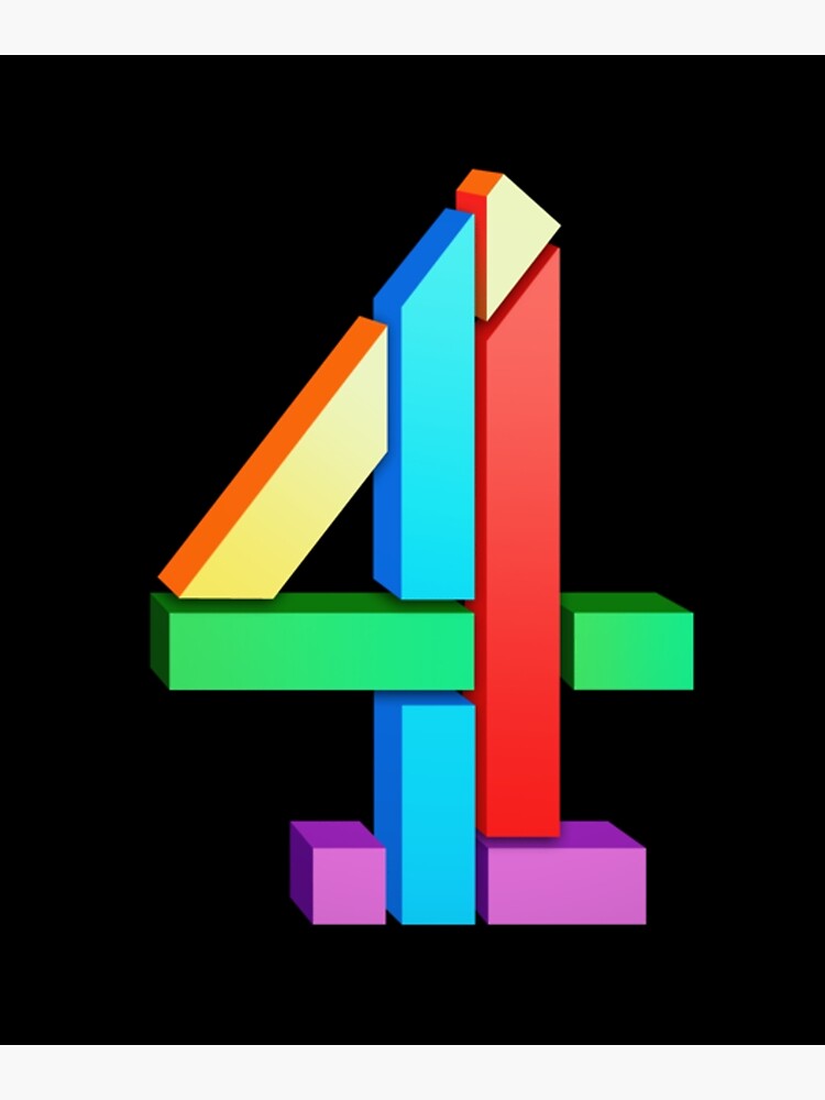 "Channel 4 retro logo " Art Print for Sale by MelvinSan | Redbubble
