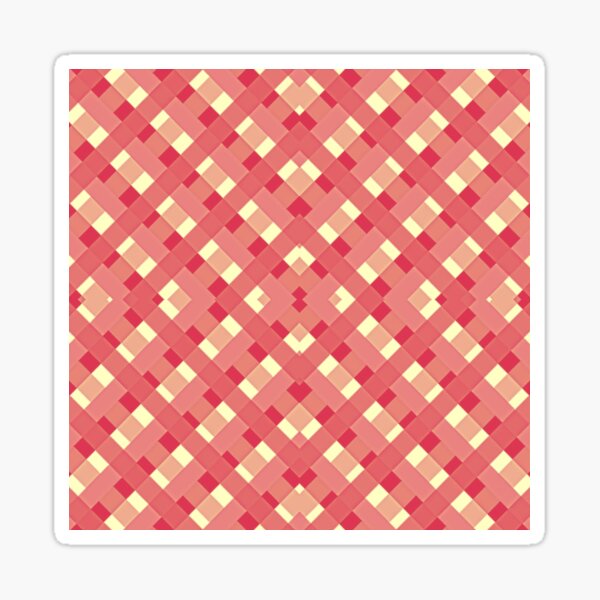 "Red Basket Weave" Sticker for Sale by AptitudePics | Redbubble