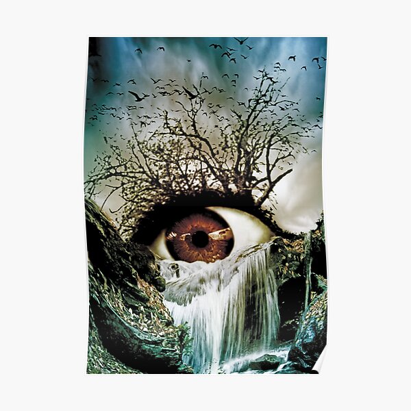 "Cascade Crying Eye" Poster by caracatita75 | Redbubble