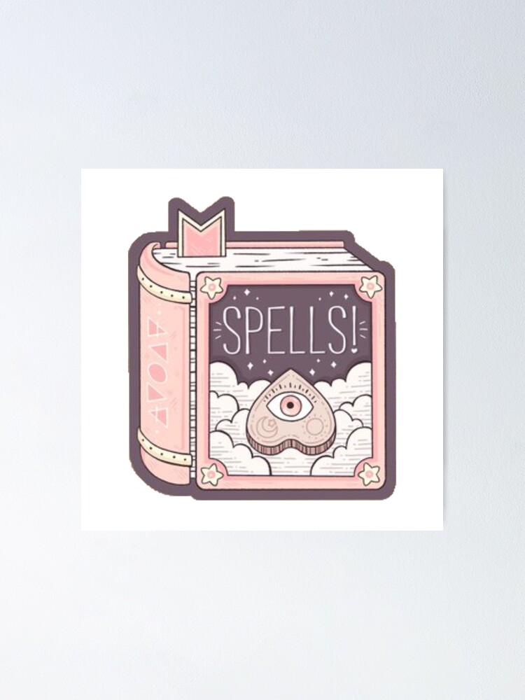 "Spell Book" Poster for Sale by Aliensknowme | Redbubble
