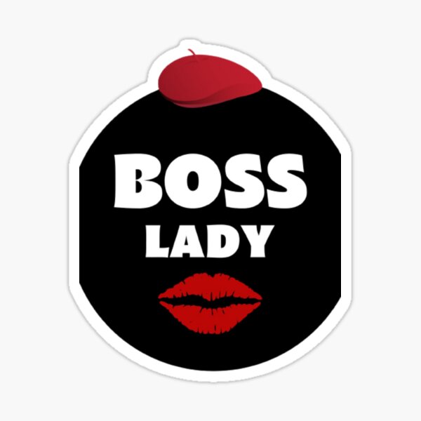 "BOSS LADY" Sticker for Sale by PLEENTYY | Redbubble