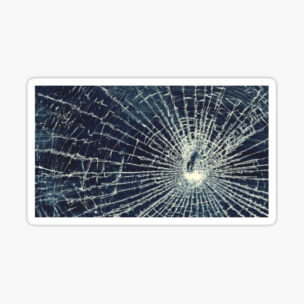 "shattered glass" Sticker for Sale by SohaibHania | Redbubble