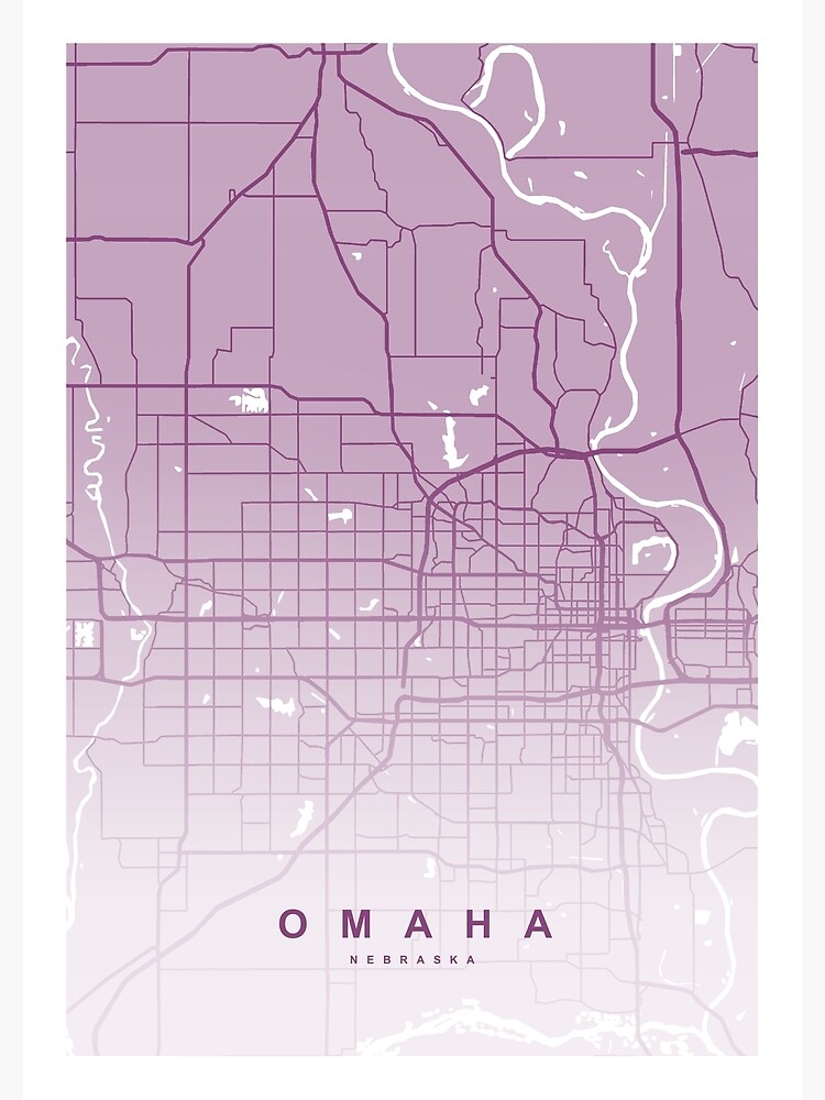 "Omaha Map Art" Poster for Sale by artymaps | Redbubble