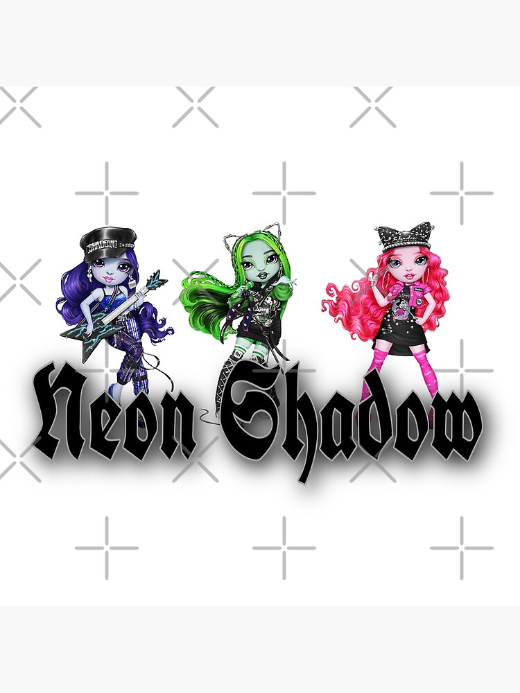 "Rainbow High Neon Shadow band characters with black logo" Photographic ...