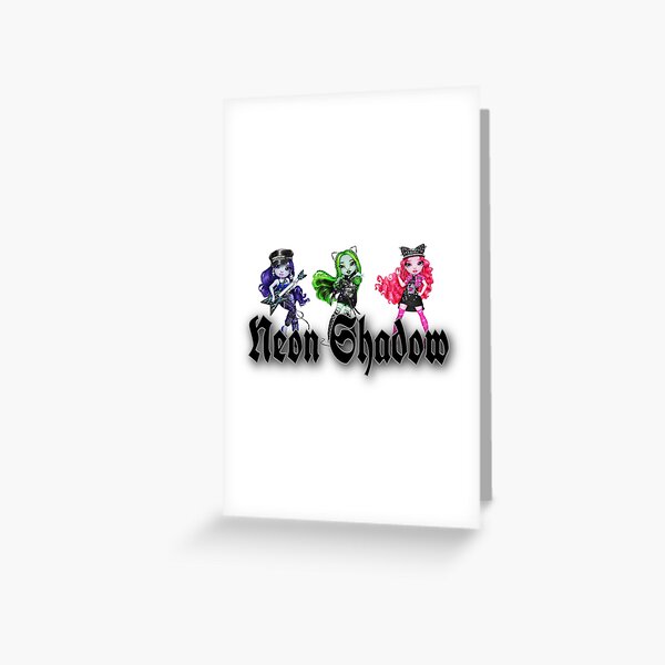 "Rainbow High Neon Shadow band characters with black logo" Greeting ...