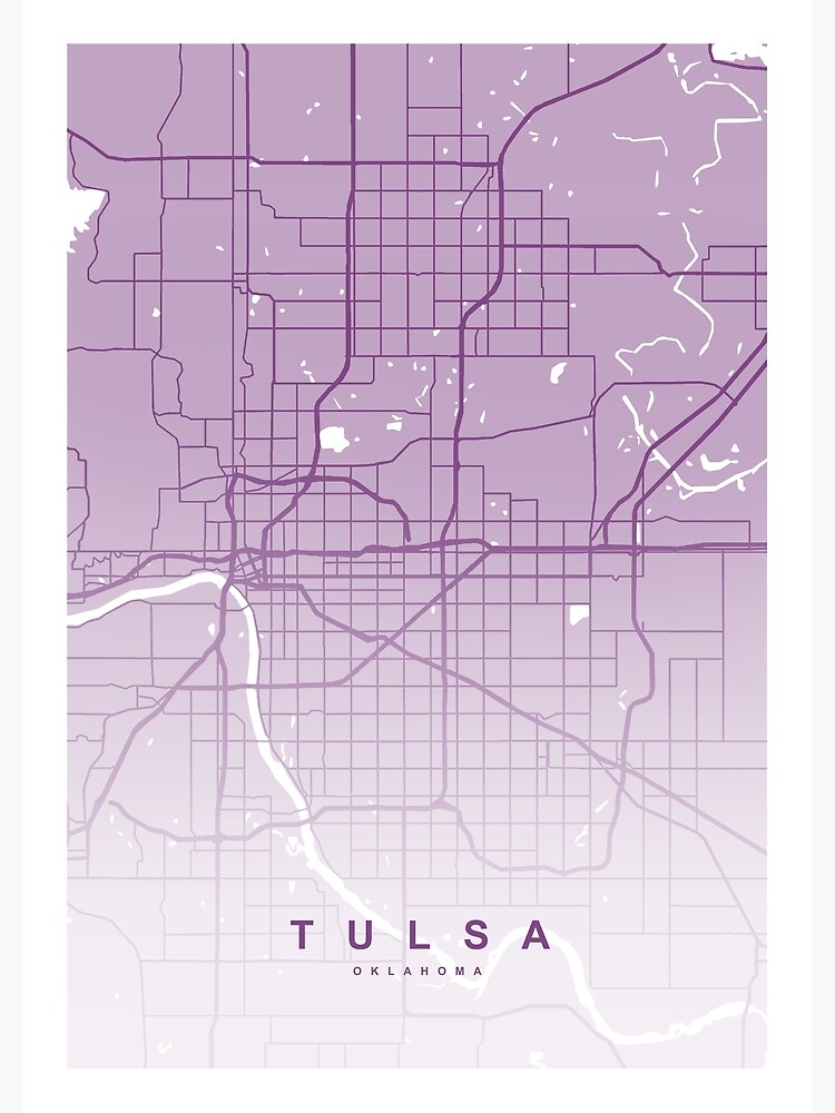 "Tulsa Map Art" Poster for Sale by artymaps | Redbubble