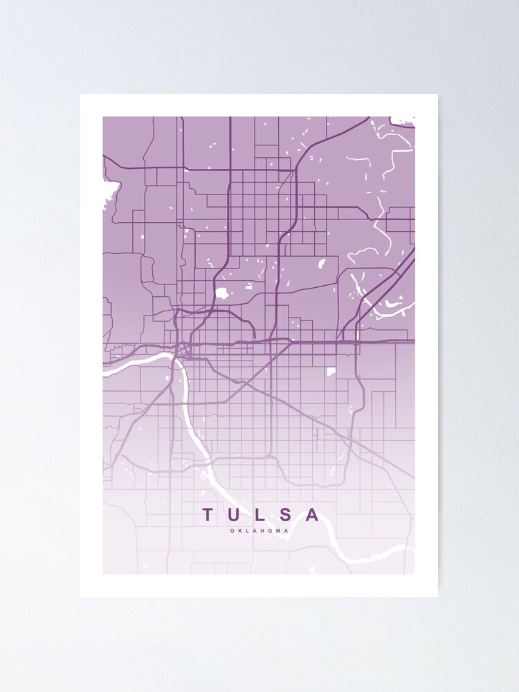 "Tulsa Map Art" Poster for Sale by artymaps | Redbubble