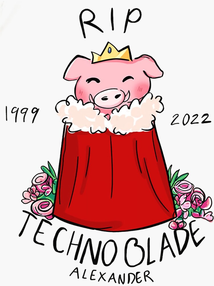 "Rip Alexander Technoblade 1999-2022 King " Sticker for Sale by Russandmills2 | Redbubble