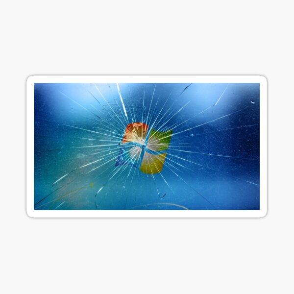 "smashed screen prank" Sticker for Sale by SohaibHania | Redbubble