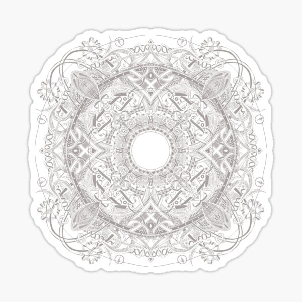 "Tolkien-Inspired Mandala" Sticker for Sale by thetasigma0 | Redbubble
