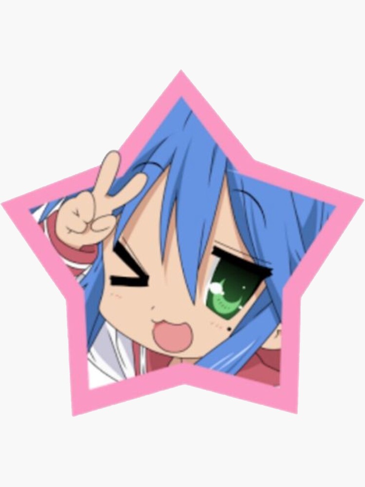 "konata izumi lucky star design" Sticker for Sale by realcrabfish ...