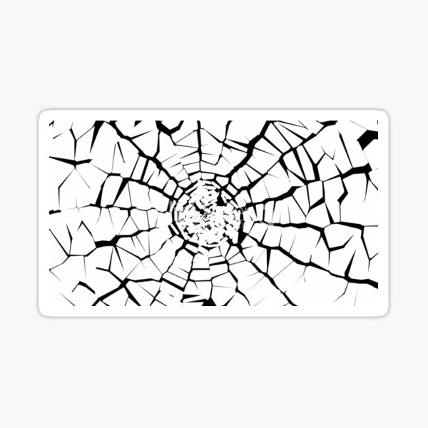 "shattered glass 56" Sticker for Sale by SohaibHania | Redbubble