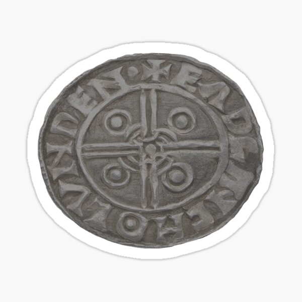 "King Cnut Hammered Coin" Sticker for Sale by burntwolf27 | Redbubble