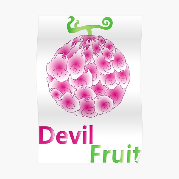 "One piece devil fruit" Poster for Sale by Yassine-Art | Redbubble