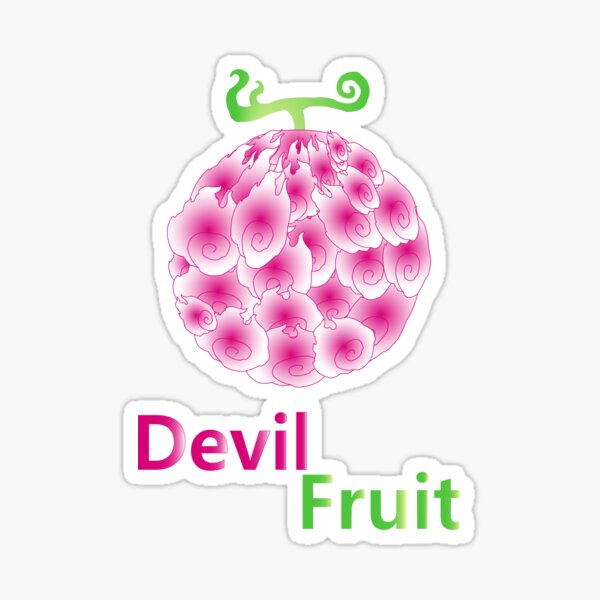 "One piece devil fruit" Sticker for Sale by Yassine-Art | Redbubble
