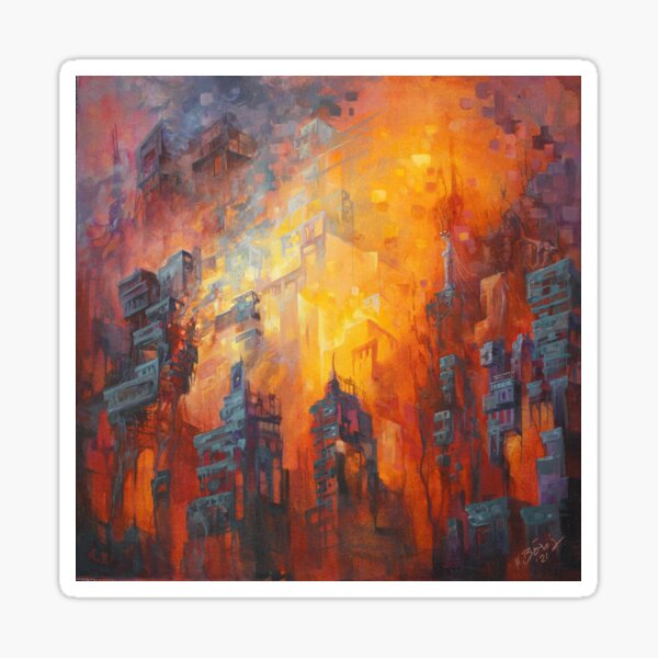 "The City" Sticker for Sale by hannahboeving | Redbubble