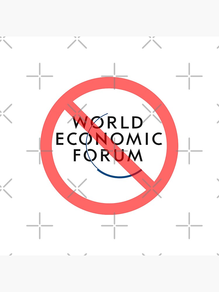 "WEF World Economic Forum" Pin for Sale by TheFoolsGallery | Redbubble