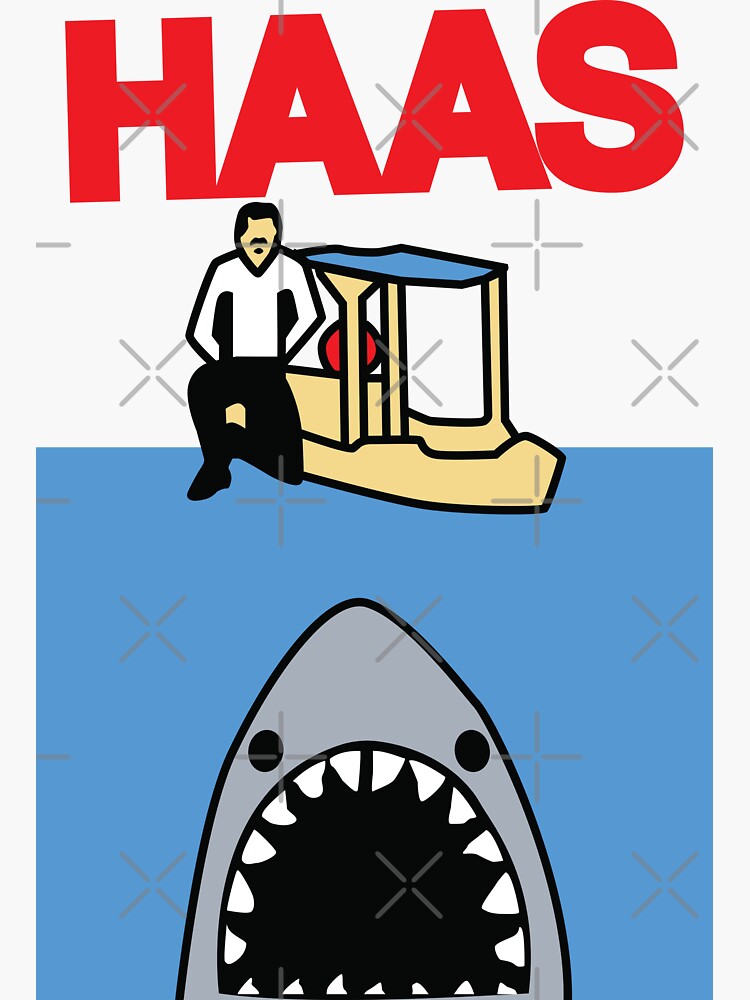 "Guenther Steiner Haas" Sticker for Sale by KwokArts | Redbubble